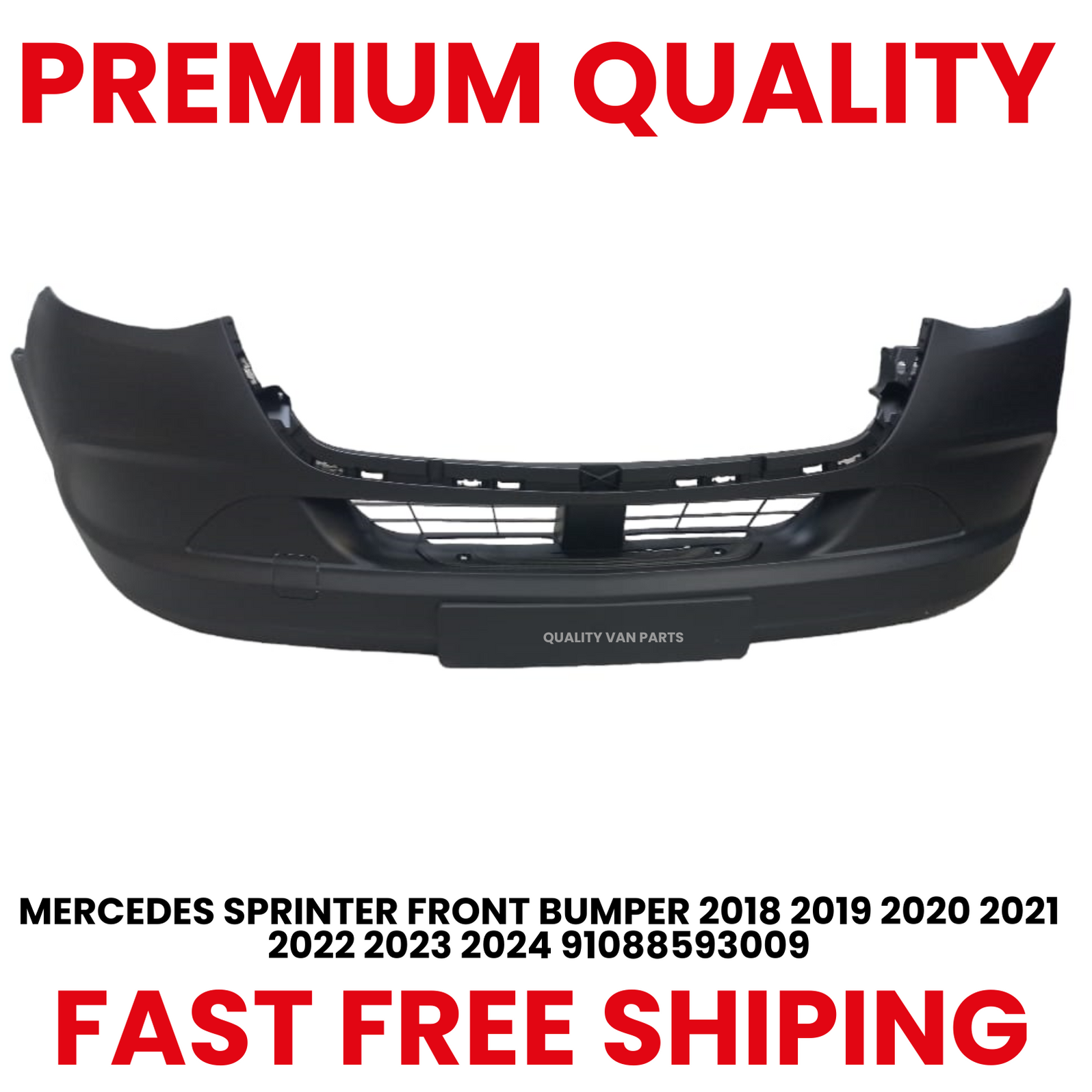 MERCEDES SPRINTER FRONT BUMPER 2018 2019 2020 2021 2022 2023 2024 ...