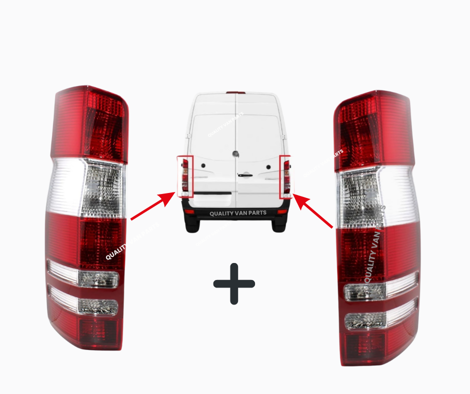Tail Light Lens Covers L+R for Mercedes Sprinter 2006–2018 Rear Lamp P ...