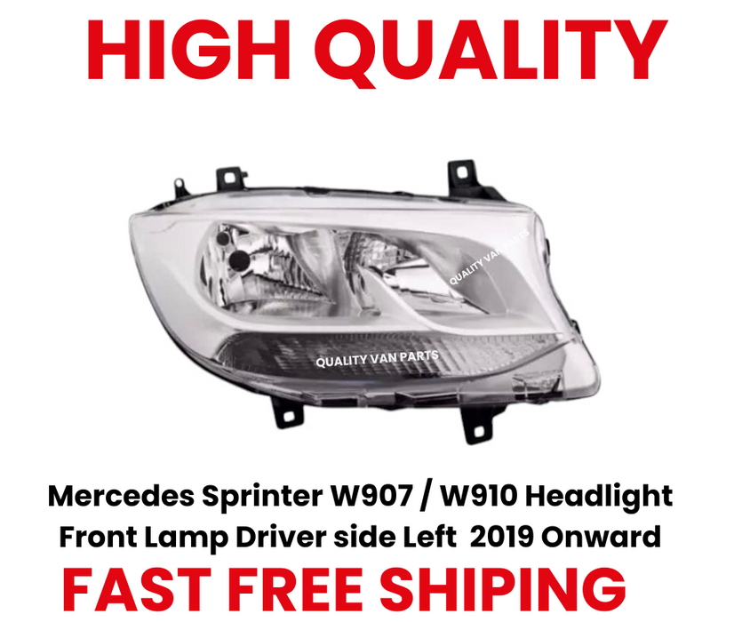 Mercedes Sprinter W907 / W910 Headlight Front Lamp Driver side Left ...